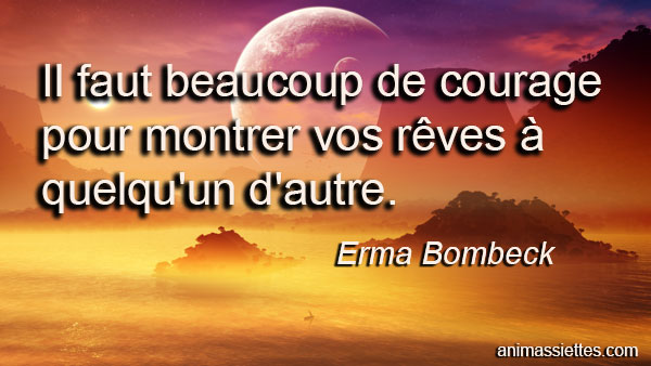Il faut beaucoup de courage… – Animassiettes