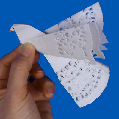 Colombe en origami | Tuto gratuit | Animassiettes